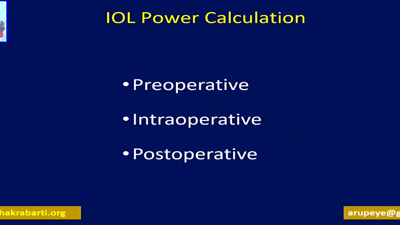 AIOC2019 GP161 Topic Biometry and IOL Power Calculation Dr Arup ...