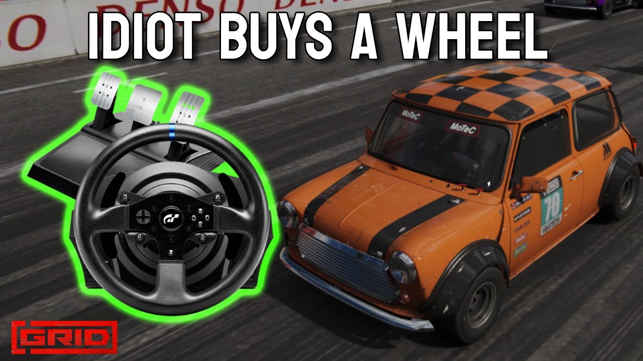 Racing Noob buys a wheel to play GRID (2019) - YouTube