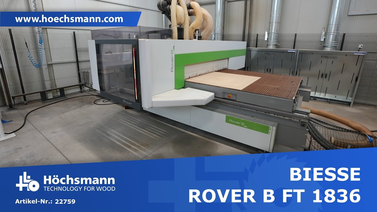 BIESSE ROVER B FT 1836 (Höchsmann Klipphausen) - YouTube