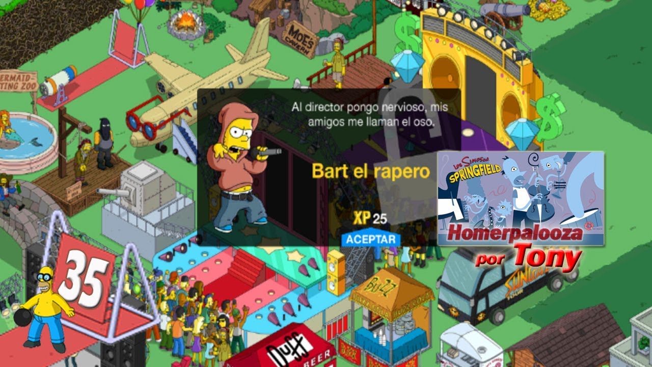 Los Simpson Springfield "Homerpalooza, Cap. 35 - Bart, el rapero" por ...