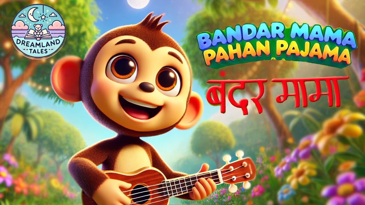 बंदर मामा पहन पजामा | Bandar Mama Pahan Pajama | Fun Hindi Rhyme 2025 ...