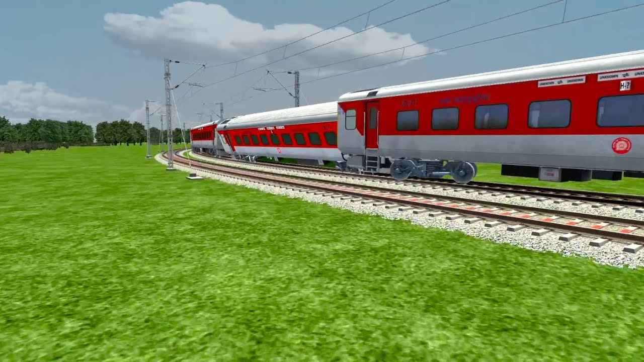 Dibrugarh Express Train Derailed | UP Train Accident | 3D Animation ...
