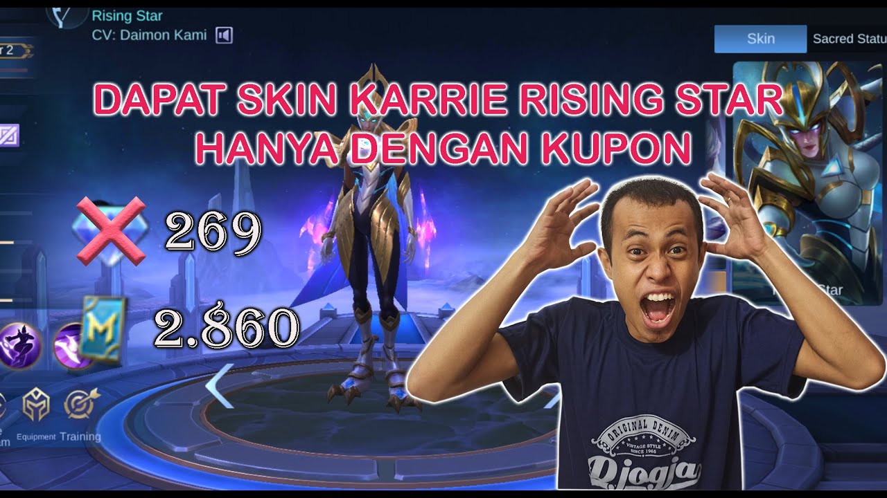 Auto Win Berkat Skin Gratis Karrie Rising Star | Mobile Legends: Bang ...