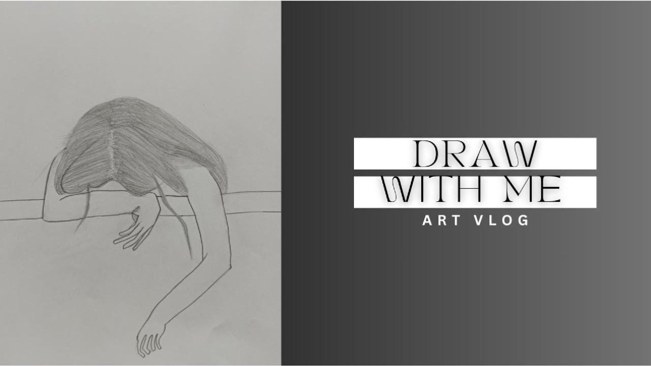 Sad Girl Drawing. Expressing Emotion Through Art. A Drawing Journey ...