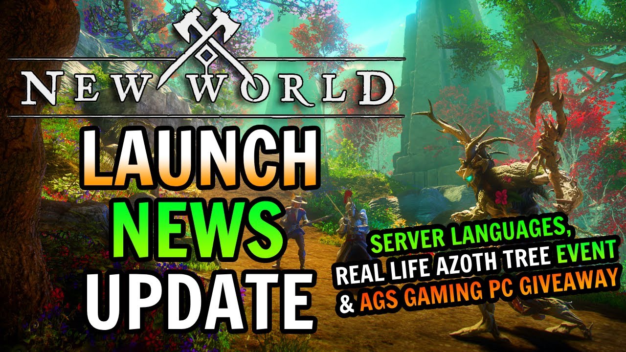 New World Launch Server LANGUAGE List Announced & REAL Azoth Tree Event ...