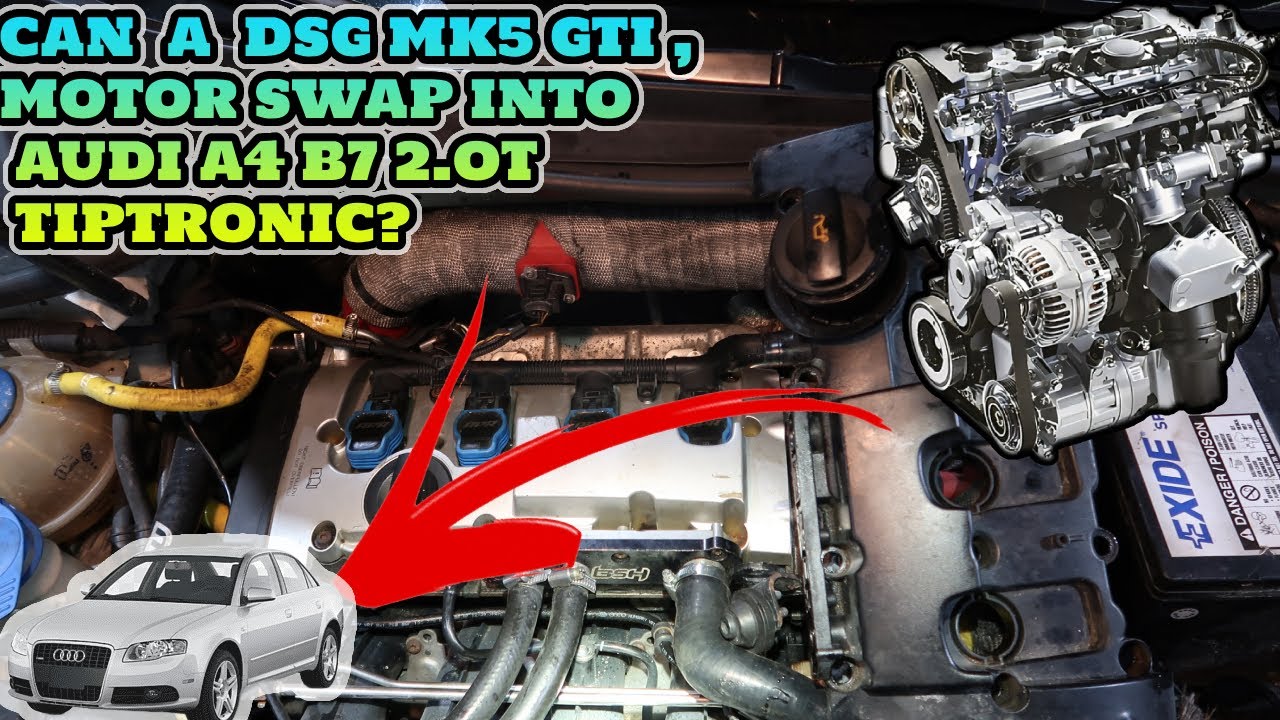 CAN SWAPPING DSG MANUAL MK5 ENGINE INTO AUDI B7 TIPTRONIC ? BPY BPG ...