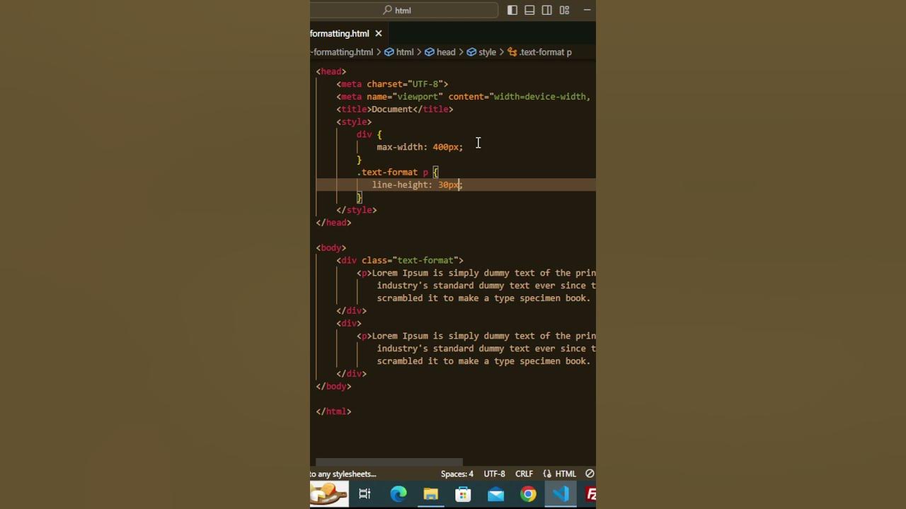 line height property in css - YouTube