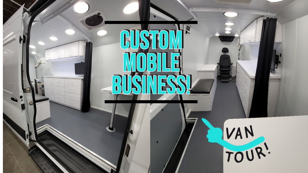 TOUR | Custom Mobile Business | Sprinter Van Conversion - YouTube