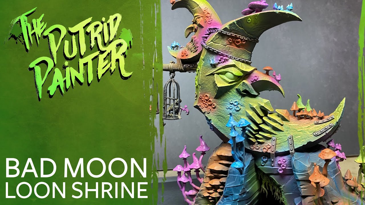 How to paint a Bad Moon Loonshrine - YouTube