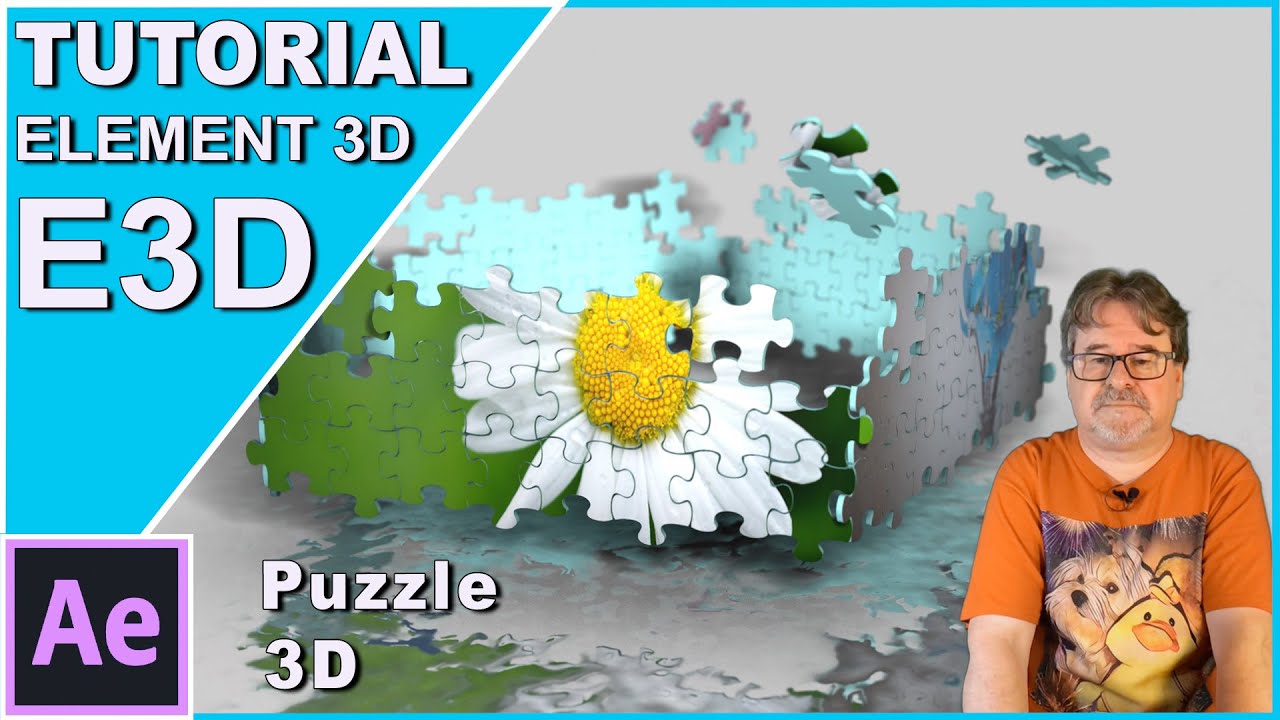 Puzzle 3D con IMÁGENES tutorial - Element 3D - YouTube