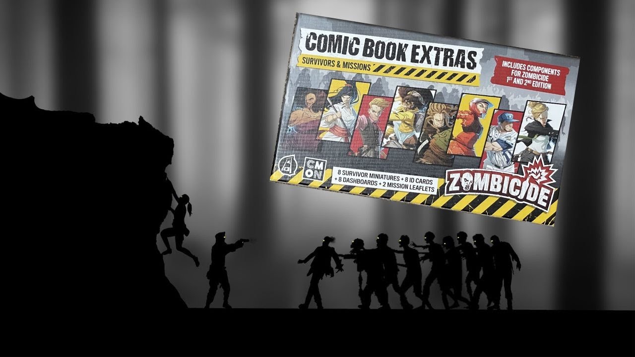 ZOMBICIDE 2nd Edition Comic Book Extras/Survivors Unboxing - YouTube