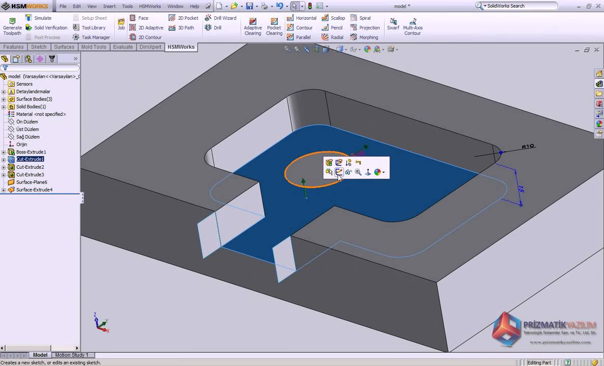 HSMWorks model - YouTube