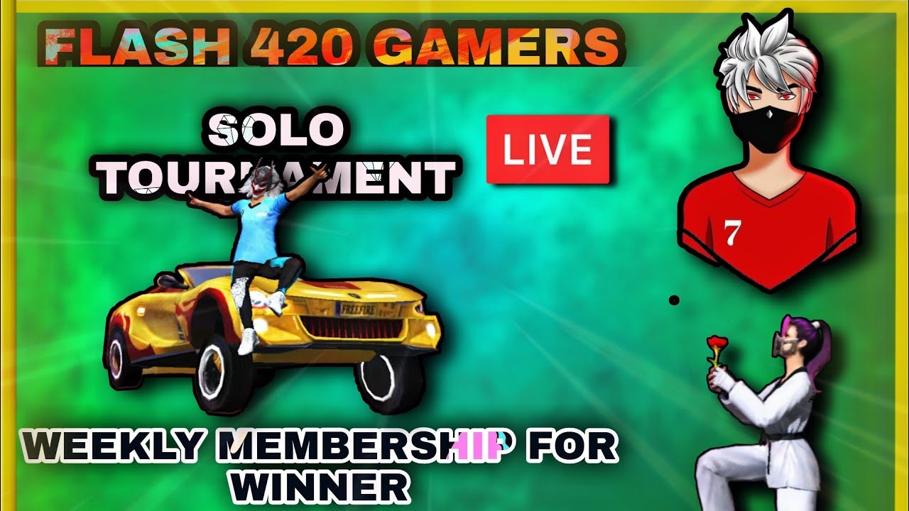 Solo Tournament By Flash 420 Gamers Live On CBG | Free fire| - YouTube