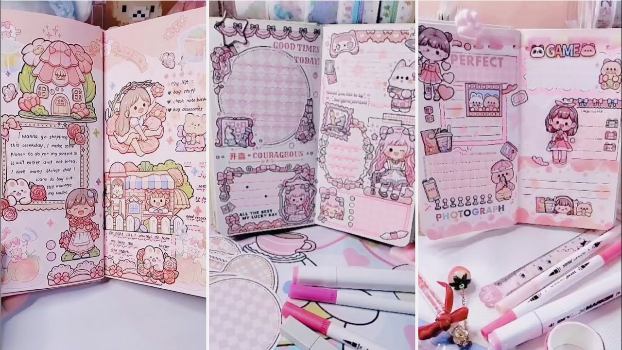 Journal Sticker Compilation🩷Pink Theme🌸 - YouTube