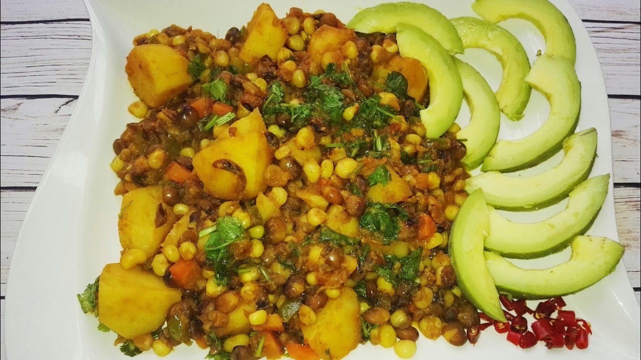 Tasty Githeri with Potatoes Recipe - YouTube
