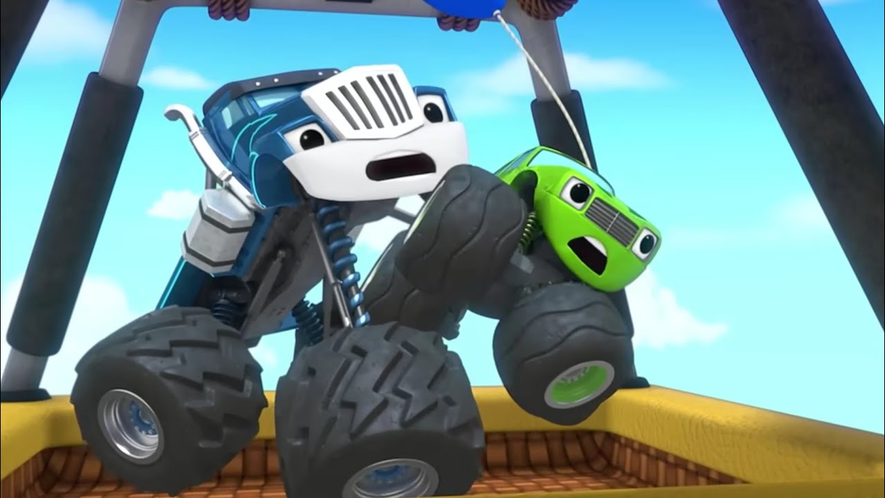 Watts' Thrilling 3 Area Racing in Axle City | Blaze and the Monster ...