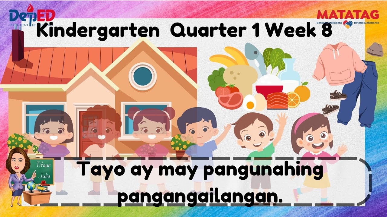 Quarter 1 Week 8 Kindergarten Ako ay may pangangailangan MATATAG ...