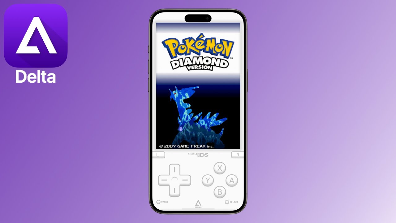 Delta Emulator iOS (DS) - Pokémon Diamond | iPhone 15 Pro - YouTube