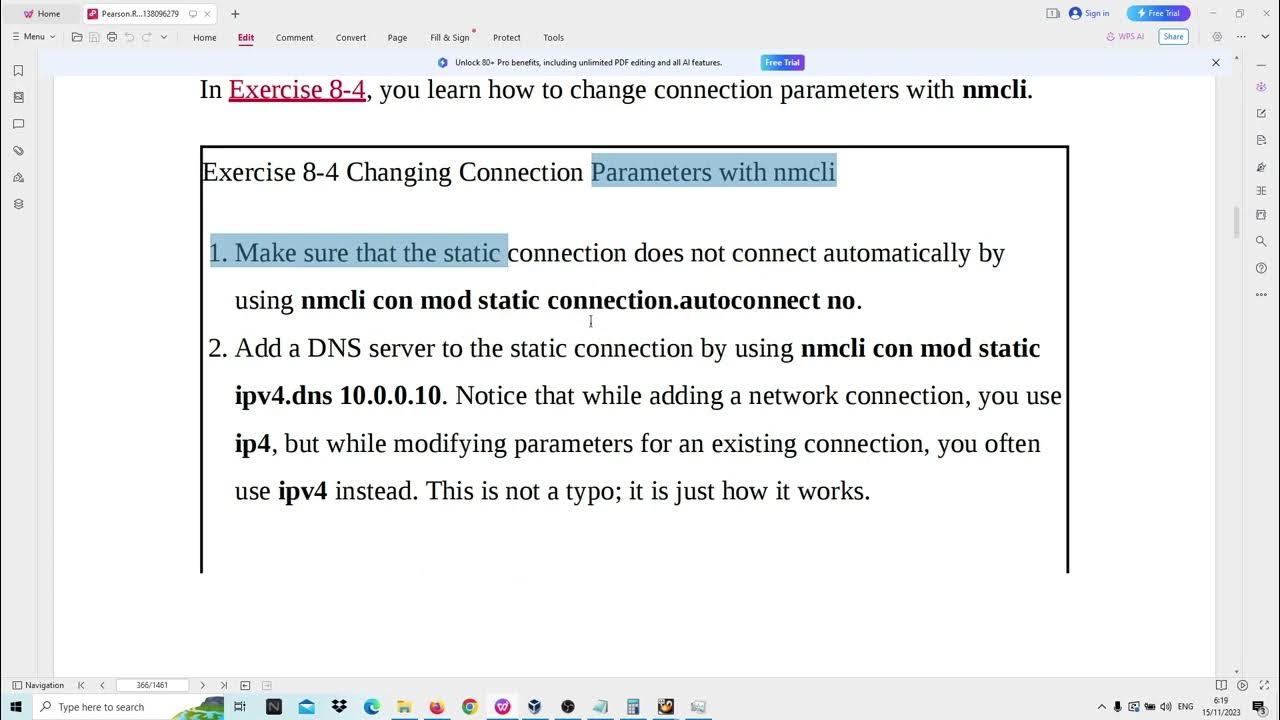Redhat Linux 9 Lab: Managing Network Connections with nmcli - YouTube