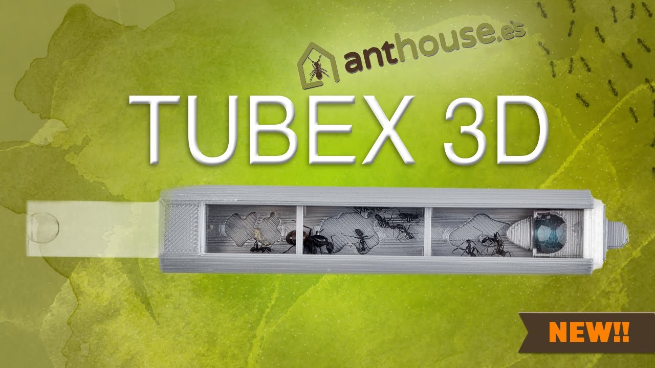 TUBEX 3D , the new PERFECT tube for our ants! - YouTube
