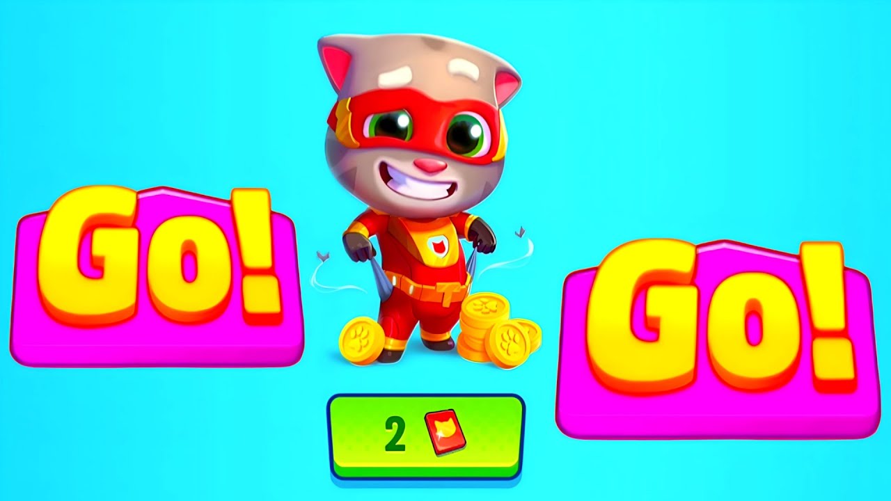 Talking Tom Hero Dash - Hero Super Tom - Full screen - Missions ...