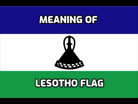 Meaning of Lesotho Flag - YouTube