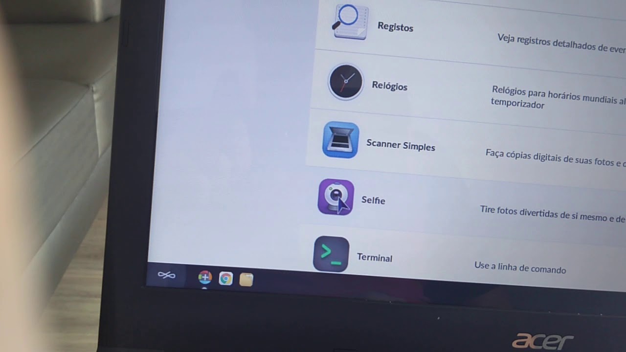 Como acessar a câmera do nootbok Acer com sistema operacional endlles ...
