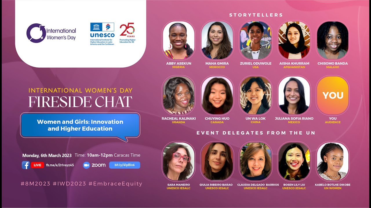 Fireside Chat “Women and girls: Innovation and higher education” # ...