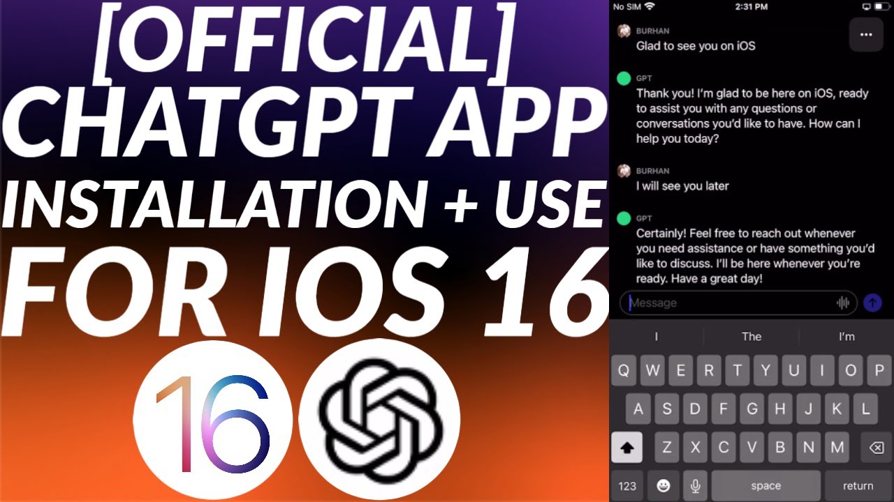 How to Install ChatGPT app for iPhone / iPad | iOS 16 | Use ChatGPT app ...