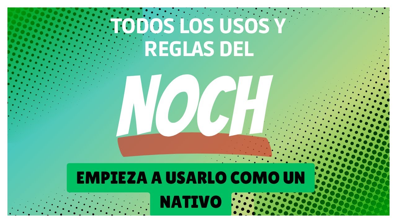 Usos del "Noch" en Alemán: Explorando sus Diversas Funciones - YouTube