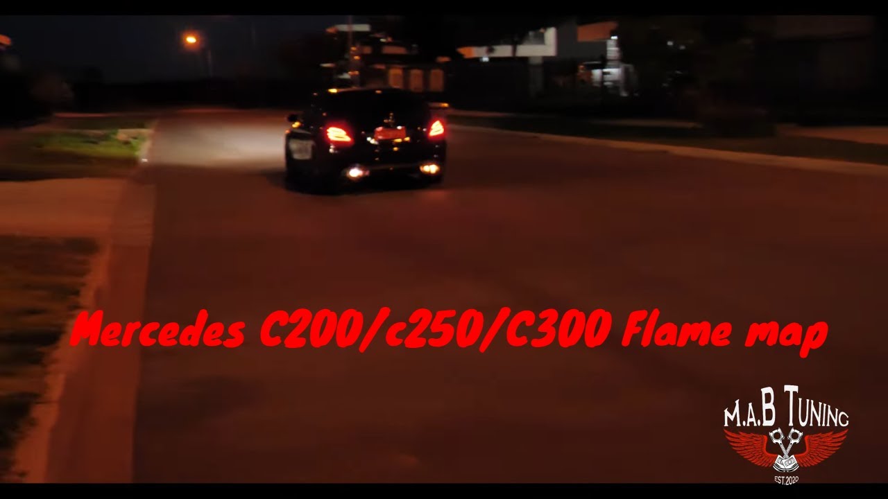 Mercedes C200/C250/C300 Flame Tune Stage 2: Valvetronic Exhaust - YouTube