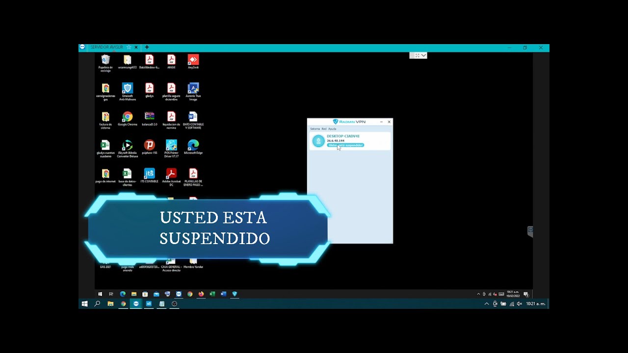 RADMIN VPN , error de ip , usted esta bloqueado - YouTube