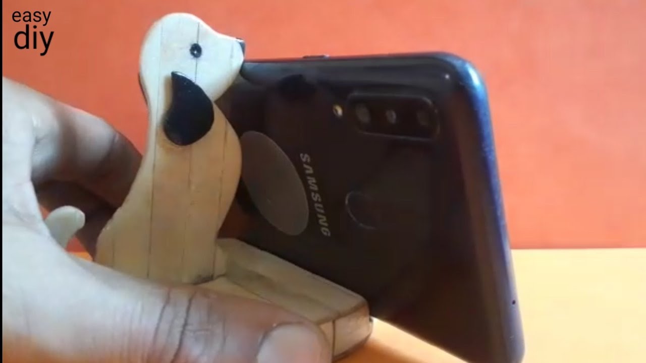 How to make a beautiful support phone || Popsicle Stick || Recycling♻️ ...