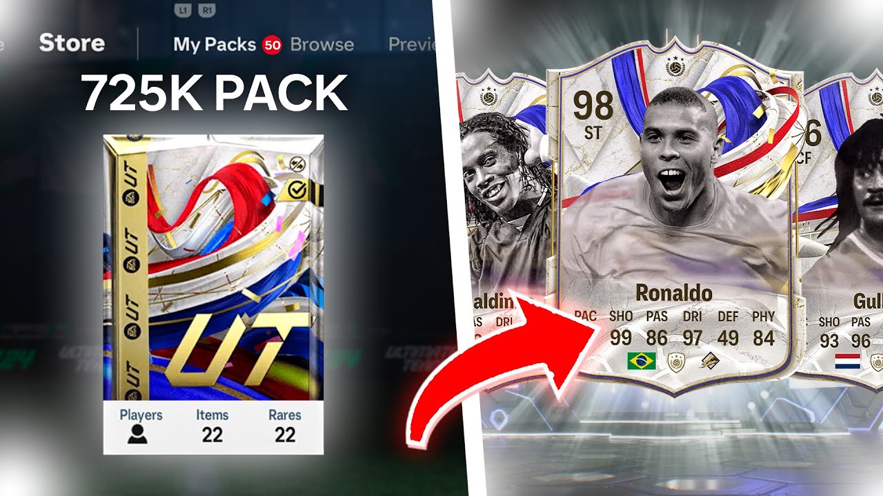 I Opened 30 x 725K Greats of the Game Icon Packs in FC 24! - YouTube