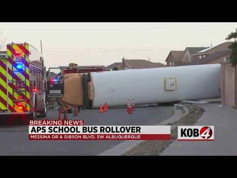 APD: Several students taken to hospital following school bus rollover crash