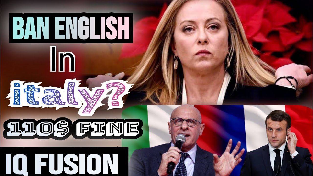 Italy's Proposed Law Could Ban English Fines Up to $110K!| Italy ...