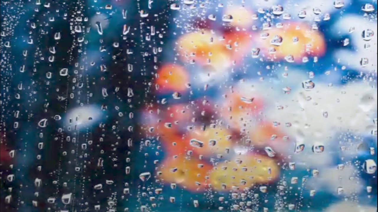 RAIN ON WINDOW 30 MINUTES VIDEO BACKGROUND FOR FREE TO REUSE I GREEN ...