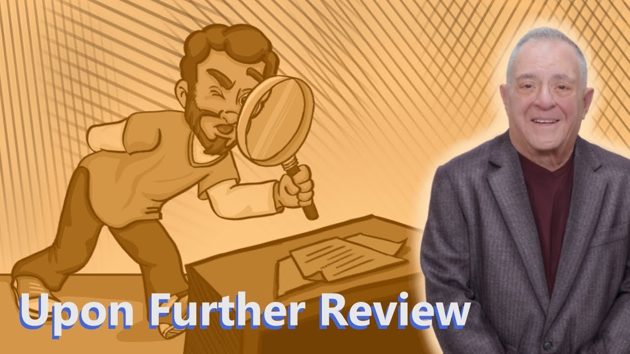 Upon Further Review (Audio) - Rabbi Mark Shulman - YouTube