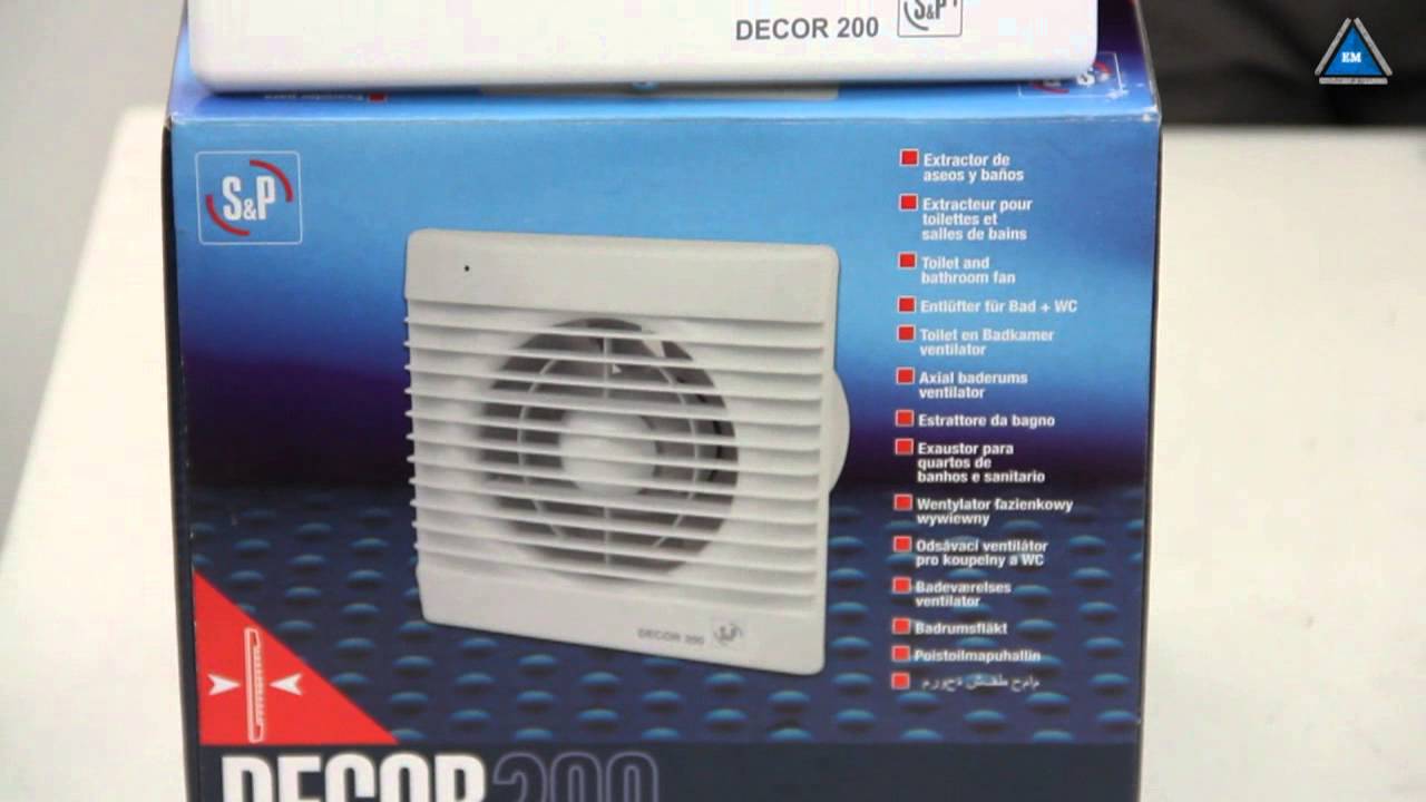 Вентиляторы Soler Palau Decor 200 C - YouTube