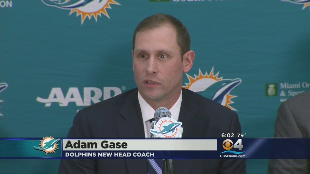Dolphins Name Adam Gase New Head Coach - YouTube