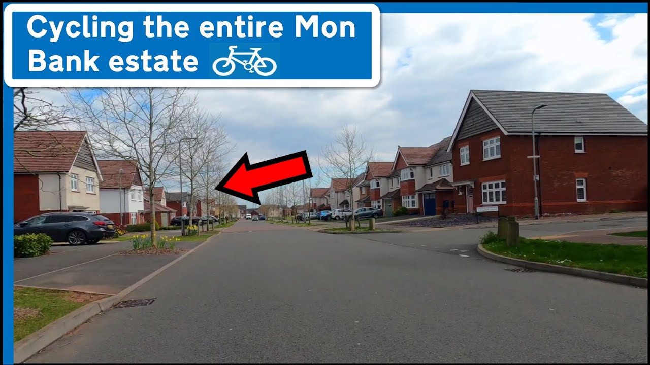 Cycling the entire Mon Bank estate (Maesglas) - YouTube