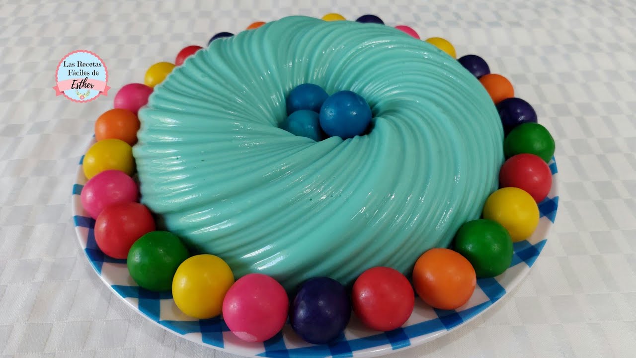 GELATINA DE CHICLE AZUL💙 - YouTube