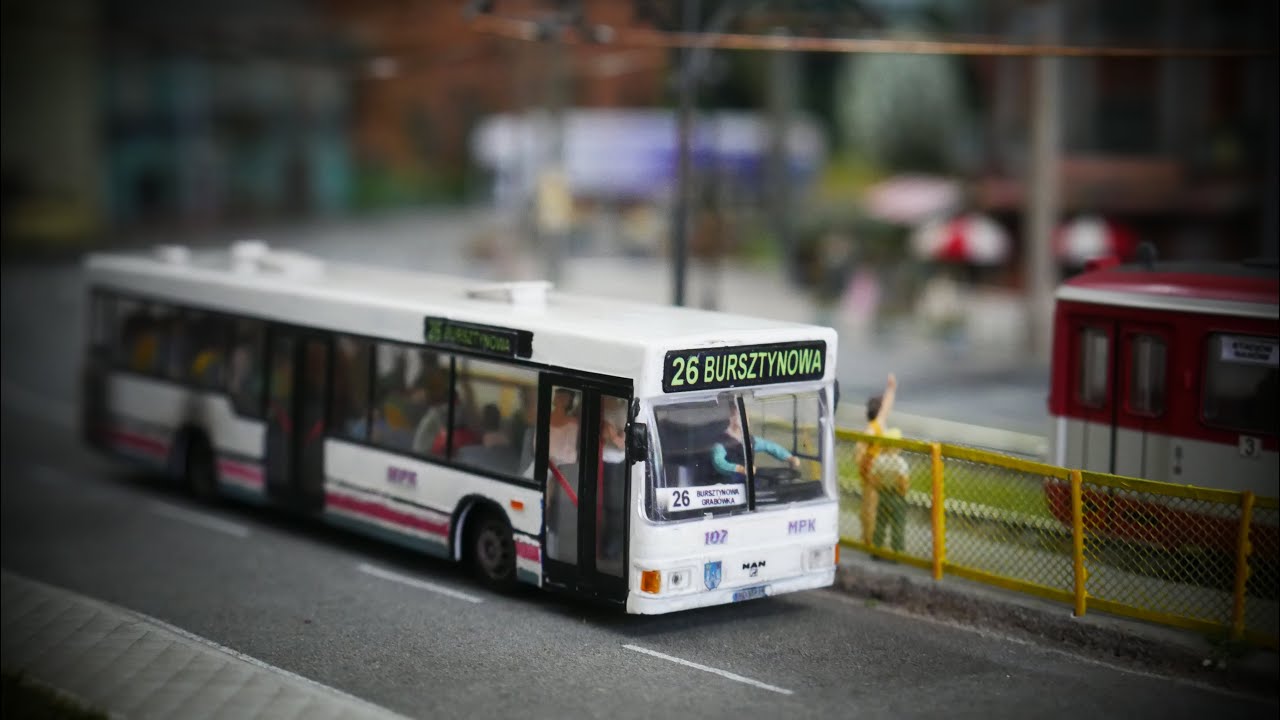 MAN NL202 #107 MPK Częstochowa - model 1:87 RIETZE - YouTube