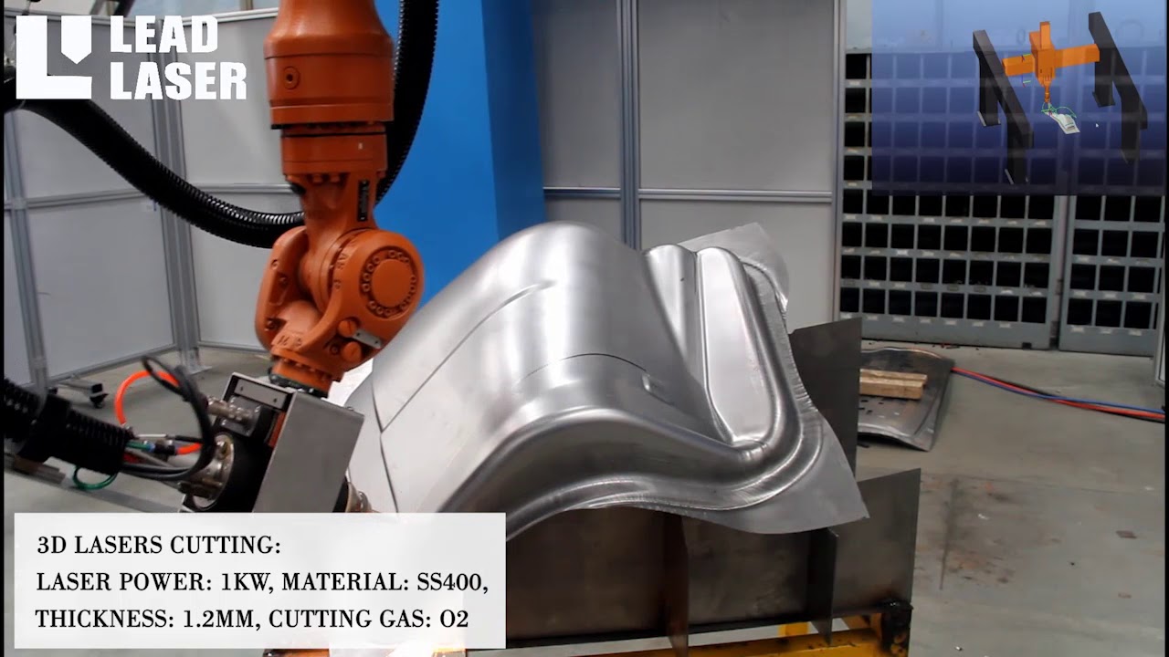 3D Laser cutting machie for profile cutting - Lead Laser - YouTube