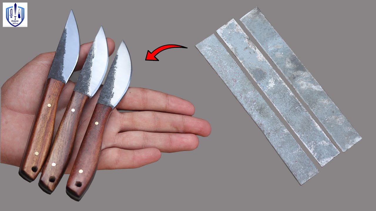 How To Make Handcrafted Carbon Steel Small chef knife in Factory # ...