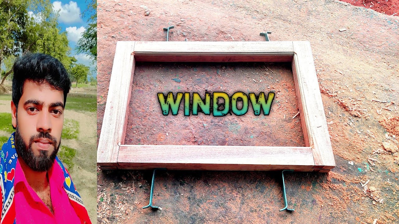 How to making a janala || how to make a window fram woodworking || window frame #diy|simple ...