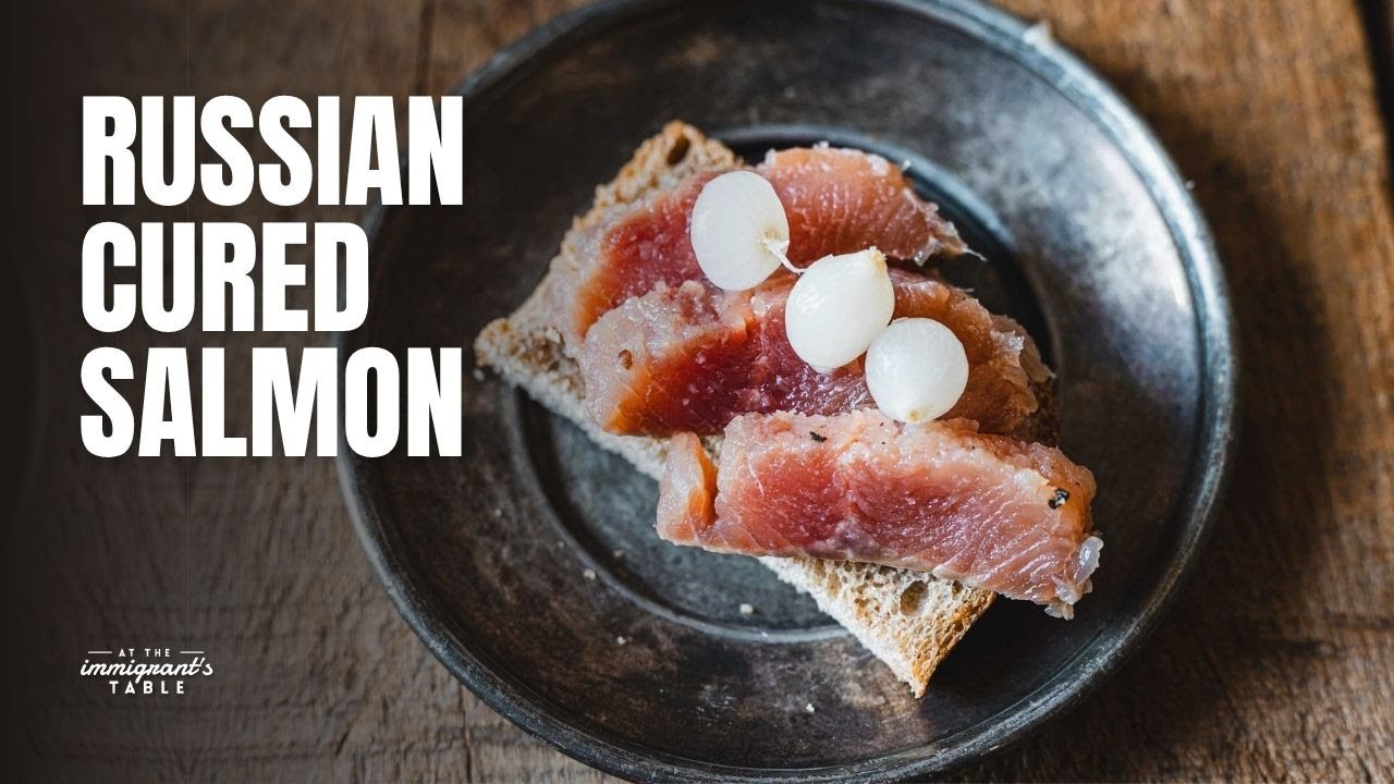 Easy Homemade Russian Cured Salmon! - YouTube