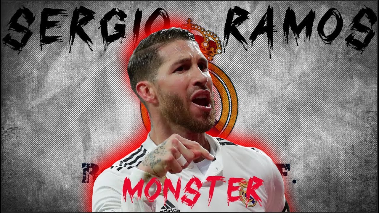 SERGIO RAMOS - MONSTER - DIRTIEST FOULS IN EL CLASSICO - FIGHTS TACKLES ...