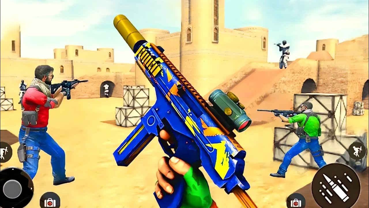 FPS Commando Gun Games 3D _ Android Gameplay - YouTube