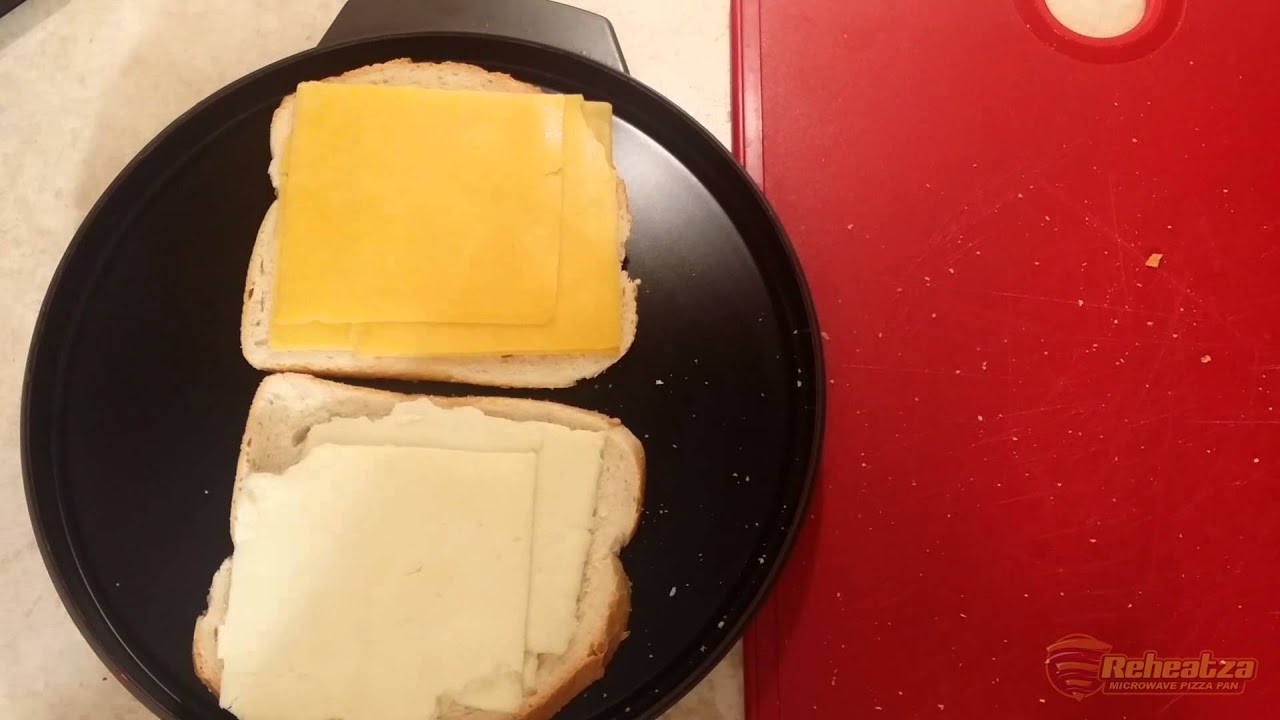 Making a Grilled Cheese Sandwich in the Microwave with Reheatza® - YouTube